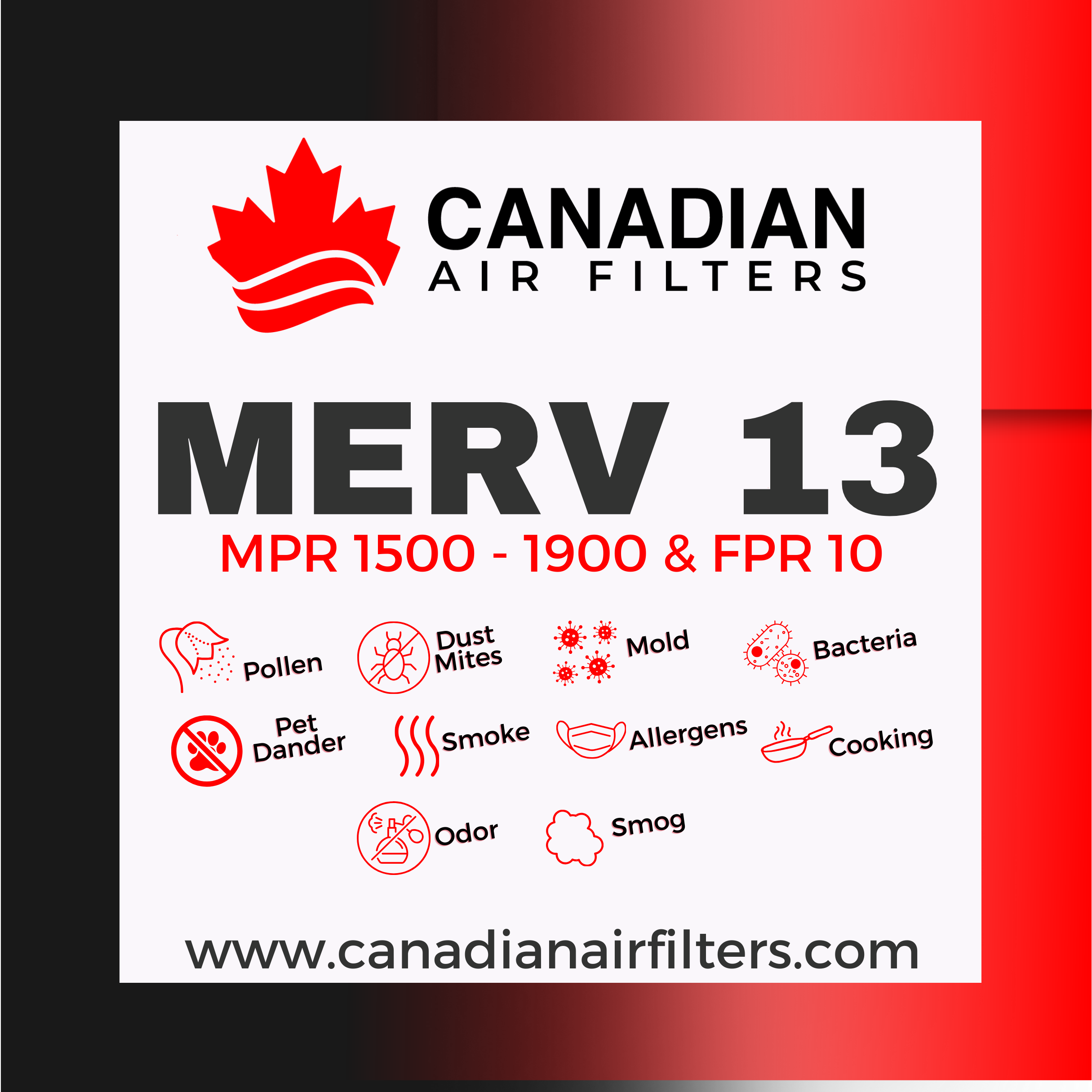 MERV 13 - Products | Canadian Air Filters